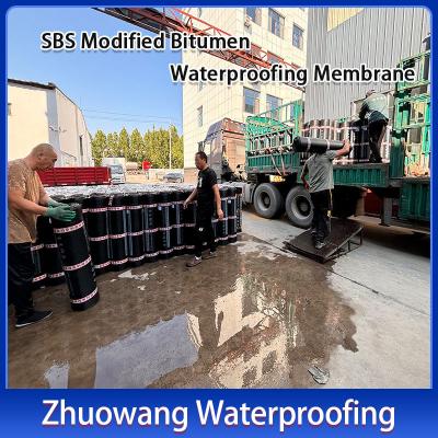 China Flame Activated Sbs Modified Bitumen Roofing Elastic Waterproof Material For Flat Roof Repair for sale