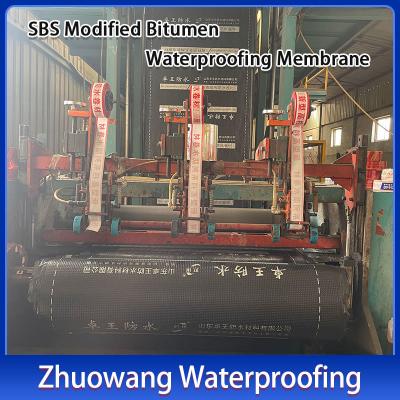 China SBS Modified Bitumen Waterproofing Membrane 3mm 4mm 5mm Hot Melt Type for Roof and Underground for sale