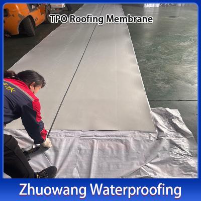 China TPO Waterproof Membrane 1.2mm to 2.0mm for Light Steel Structure Roofs for sale