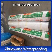 China Self Adhered TPO Waterproofing Membrane 1.2mm Heat Aging Resistant for Industrial Roofing for sale
