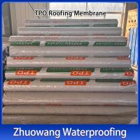 China Heat Aging Resistant TPO Roofing Membrane 1.2-2.0mm Peel and Stick Thermoplastic Polyolefin for sale