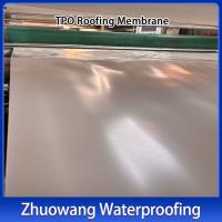 China Qilu Zhuowang TPO Waterproof Membrane 1.5mm 2.0mm Flame Free Eco Friendly Roofing Roll for sale
