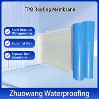 China TPO Peel and Stick Membrane 1.5mm High Tensile Puncture Resistant Thermoplastic Polyolefin Roofing for sale