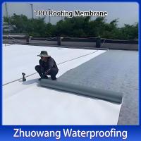 China TPO Waterproofing Membrane Roll 1.2-2.0mm Flexible for Industrial & Building Roofs for sale