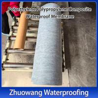 China Polypropylene Waterproofing Membrane Roll 0.6mm 1200mm PE Polymer Fabric Moistureproof for sale