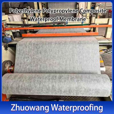 China High Strength Polypropylene Waterproof Membrane 0.6mm 1.5m Roll for Roof Bathroom for sale