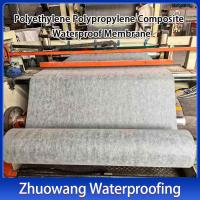 China Flexible Polypropylene Waterproof Fabric PE Membrane for Bathroom Underground Projects for sale