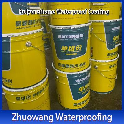 China Polyurethane Waterproof Coating 20kg Barrel Seepage Resistant for Wall Roof Toilet Areas for sale