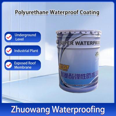 China Polyurethane Waterproof Coating 20kg Barrel Moisture Curing for Walls Roofs Bathrooms for sale