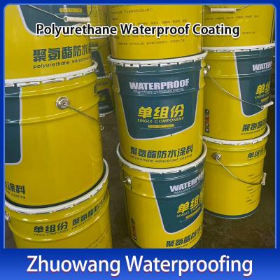 China Polyurethane Waterproof Coating 1.8kg/m² Seepage Prevention for Wall Roof Toilet 20kg Barrel for sale