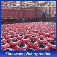 China Self Adhesive Asphalt Waterproof Membrane 1.5mm 1000mm for Roof Anti Seepage Civil Construction for sale