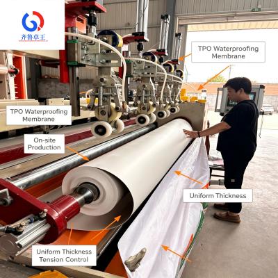 China TPO Roofing Membrane Product Display & Technical Features for sale