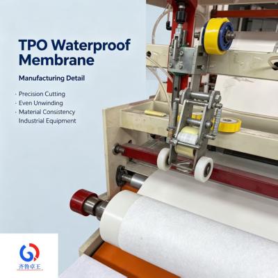 China UV-Resistant Hot-Air Weldable TPO Waterproof Membrane with 20-Year Warranty for Roofing for sale