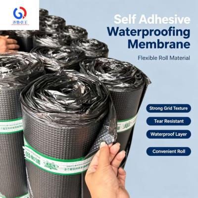 China Self-Adhesive Asphalt Waterproofing Membrane 1.5mm 1000mm Anti Seepage Roof Membrane for sale
