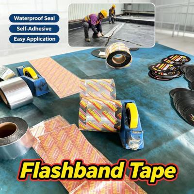 China Heavy Duty Butyl Bitumen Flashing Tape, UV‑Resistant Asphalt Sealing Tape for Metal Roofing for sale