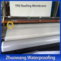 China Reinforced TPO Waterproofing Membrane with 20 Years Warranty, Class A Fire Resistance and Self Adhered Installation for Commercial Roofs for sale
