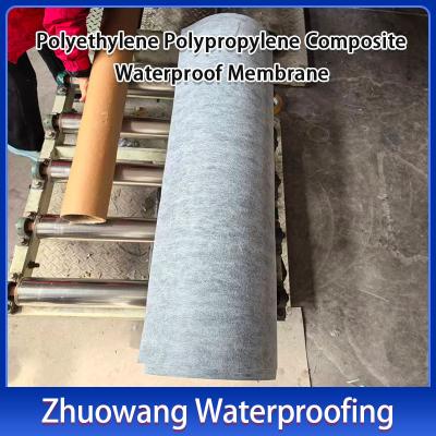 China Flexible and Durable Polyethylene Polypropylene Waterproof Membrane with 100% Waterproof Performance for Roofs and Basements for sale