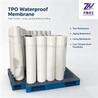China Heat Weldable TPO Waterproofing Membrane with 20 Years Warranty and Class A Fire Resistance for sale