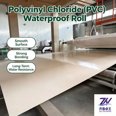 China Extruded PVC Waterproofing Membrane with 20+ Years Durability and UV Resistance for Roofing and Waterproofing Systems for sale