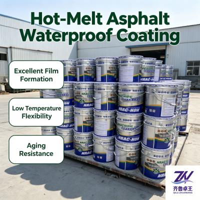 China Hot Melt Modified Asphalt Waterproof Coating with High Adhesion, Crack Bridging & Seamless Integral Waterproof Layer for sale