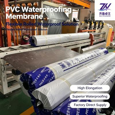 China Reinforced PVC Waterproofing Membrane with Long Service Life and Heat Aging Resistance for PVC Roofing Membrane Applications for sale