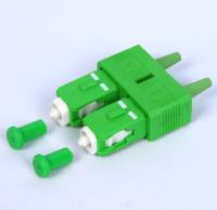 China Green Optic Fiber Fast Connector 0.9mm SC APC Quick Connector for sale