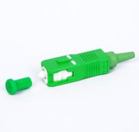 China Green Optic Fiber Fast Connector 0.9mm SC APC Quick Connector for sale
