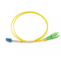 China SC APC To LC UPC SM 9/125 Fiber Optic Patch Cables Yellow LSZH Duplex 2.0mm Fiber Patch Cord for sale