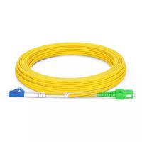 China SC APC To LC UPC SM 9/125 Fiber Optic Patch Cables Yellow LSZH Duplex 2.0mm Fiber Patch Cord for sale