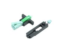 China SC APC UPC Fiber Optic Quick Connector SM Green Blue Field Assembly For FTTH Drop Cable for sale