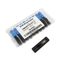 China Field Install SC UPC Fiber Optic Quick Connector Single Mode 60mm Blue For FTTH Drop Cabl for sale