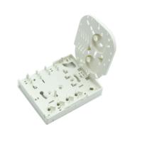 China 4 Port SC LC FTTH Mini Fiber Optic Termination Box Face Plate Wall Mounting for sale