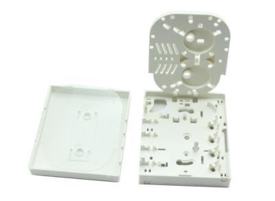 China 4 Port SC LC FTTH Mini Fiber Optic Termination Box Face Plate Wall Mounting for sale