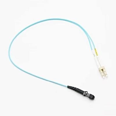 China LC-MTRJ OM3 Zipcord Duplex Patch Cord 2.0 G651 LSZH Aqua Color for sale