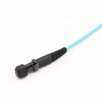 China LC-MTRJ OM3 Zipcord Duplex Patch Cord 2.0 G651 LSZH Aqua Color for sale