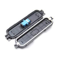 China 1F FTTH Fiber Optic Splice Box SC Adapter Waterproof Connection Protection Outdoor Closure for sale