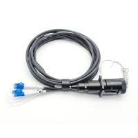 China Armored Military Tactical Fiber Optic Cable TPU Tactic Connector To LC Fiber Patch Cable for sale