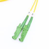 China E2000 APC - LC UPC Optical Patch Cord  G657A2 9 / 125μm 2.0mm Duplex LSZH Yellow for sale