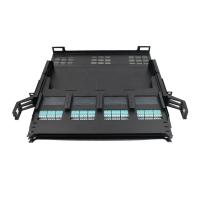 China 144 Fibers 1U UHD MPO Patch Panel Optical Distribution Frame Up to 12 Modules ODF for sale