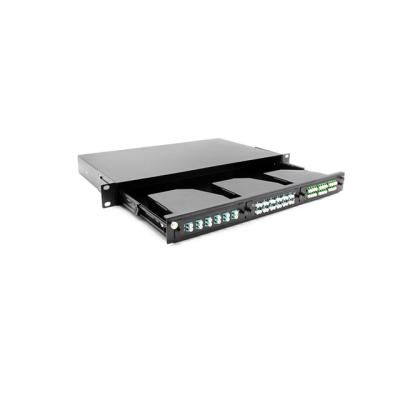 China FHD 1U MPO MTP LC 72F-3 Slide Rail Rack Mount Patch Panel Modular Design for sale