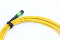 China 72 Cores MPO Trunk Cable Flexible Yellow Color For Data Center Solutions LSZH PVC Super low loss for sale