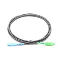 China FTTH Outdoor Fiber Optic Patch Cables SC APC-SC UPC 3.5mm G657B3 LSZH Black for sale