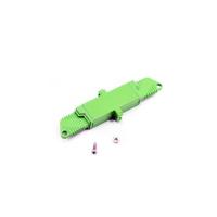 China Fiber Optic Adapter E2000 APC To E2000 APC Simplex Coupler With Flange Plastic for sale