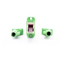 China Fiber Optic Adapter E2000 APC To E2000 APC Simplex Coupler With Flange Plastic for sale