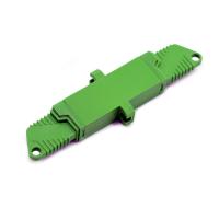 China Fiber Optic Adapter E2000 APC To E2000 APC Simplex Coupler With Flange Plastic for sale