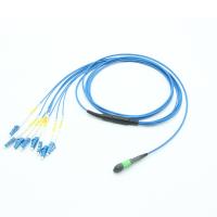 China SENKO Optical Fiber Patch Cord Standard Loss SM G657A MPO-LC UPC Fanout 2.0mm Fiber Optic Trunk Cable for sale