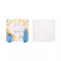 China Fiber Termination Box 2 Ports SC Simplex / LC Duplex Adapter Wall Plate 2F Fiber Face Plate Socket for sale