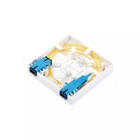 China Fiber Termination Box 2 Ports SC Simplex / LC Duplex Adapter Wall Plate 2F Fiber Face Plate Socket for sale