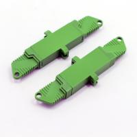 China Fiber Optic Adapter E2000 / APC to E2000 / APC 9 / 125μm SX With Ceramic Sleeve Green for sale