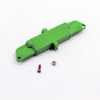 China Fiber Optic Adapter E2000 / APC to E2000 / APC 9 / 125μm SX With Ceramic Sleeve Green for sale